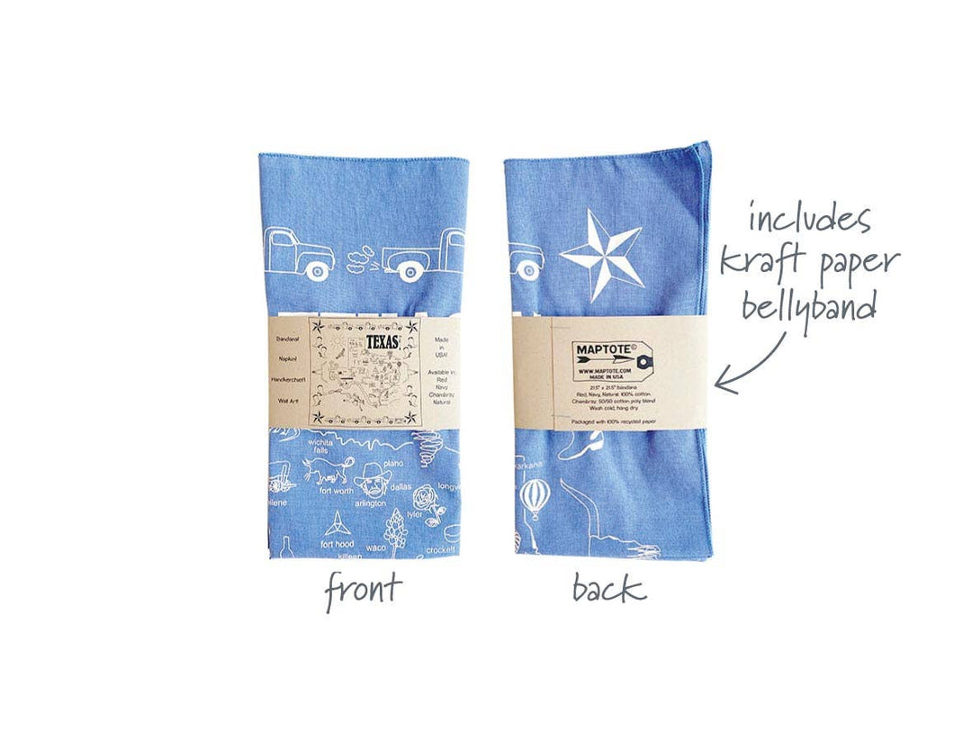 New York City Bandana | 100% Cotton Hand-Drawn NYC Map Design – Maptote